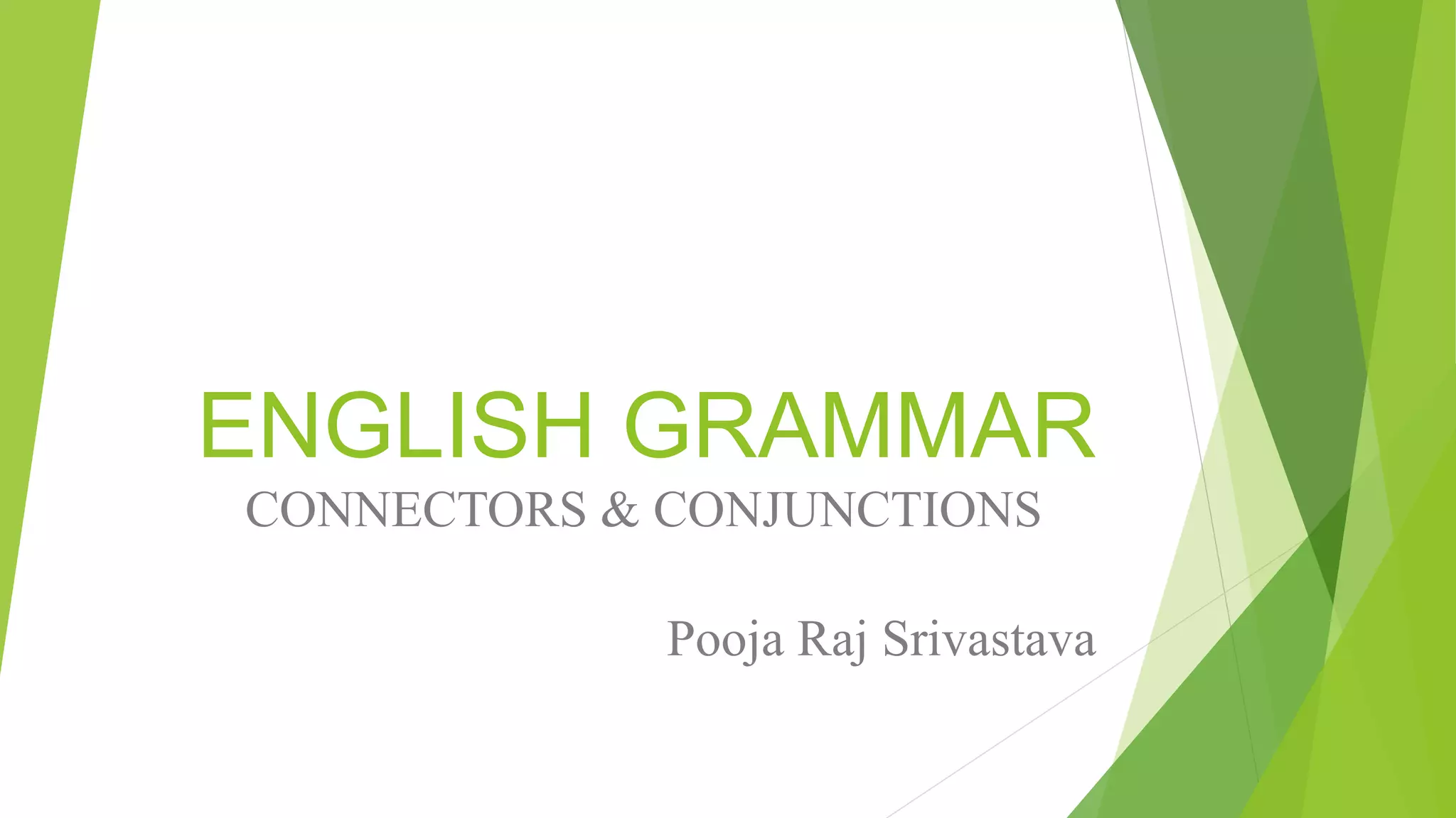 Connectors & conjunctions | PPTX