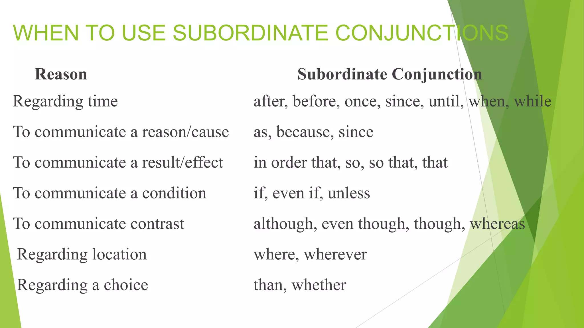 Connectors & conjunctions | PPTX