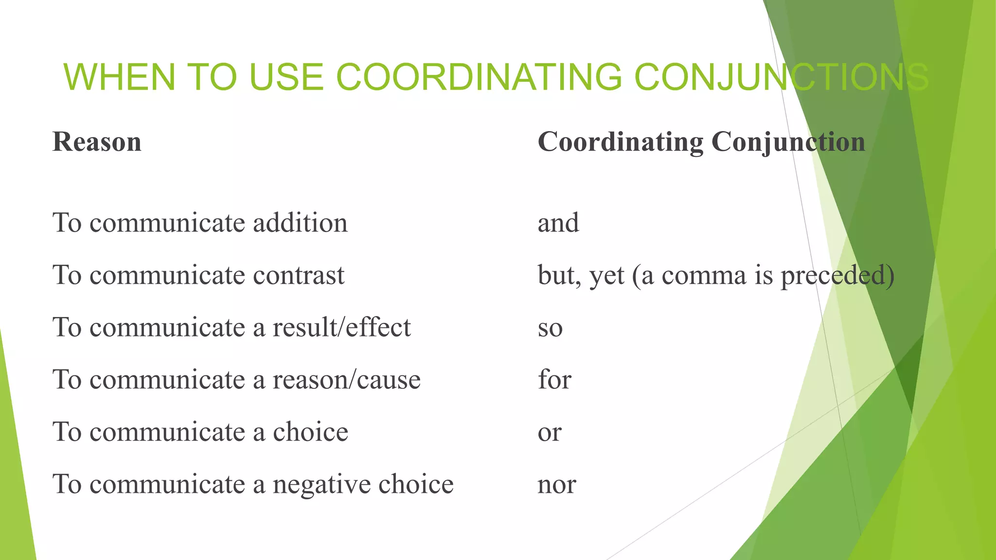 Connectors & conjunctions | PPTX