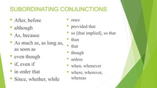 Connectors & conjunctions | PPTX