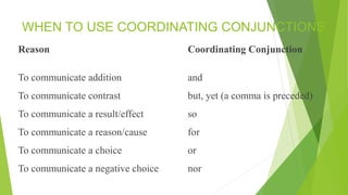 Connectors & conjunctions | PPTX