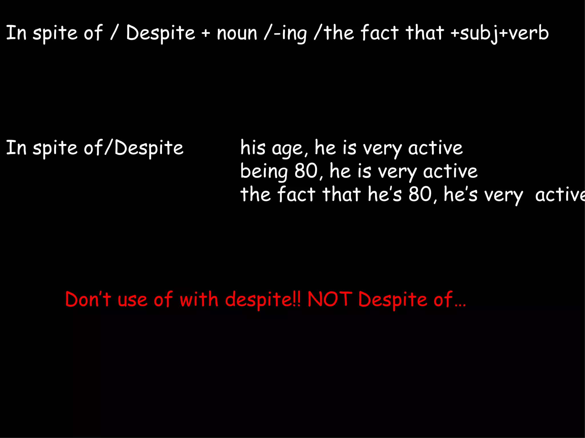 Connectors contrast and purpose | PPT