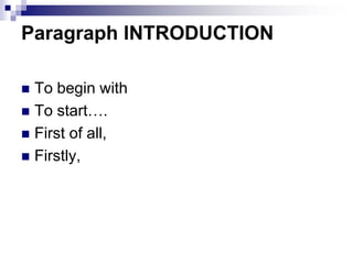 Connectors for argumentative texts (closed) | PPSX
