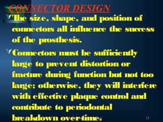Connectors –in fpd/ dentistry schools | PPT