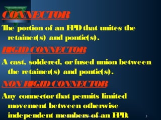 Connectors –in fpd/ dentistry schools | PPT