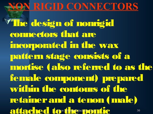 Connectors –in fpd/ dentistry schools | PPT