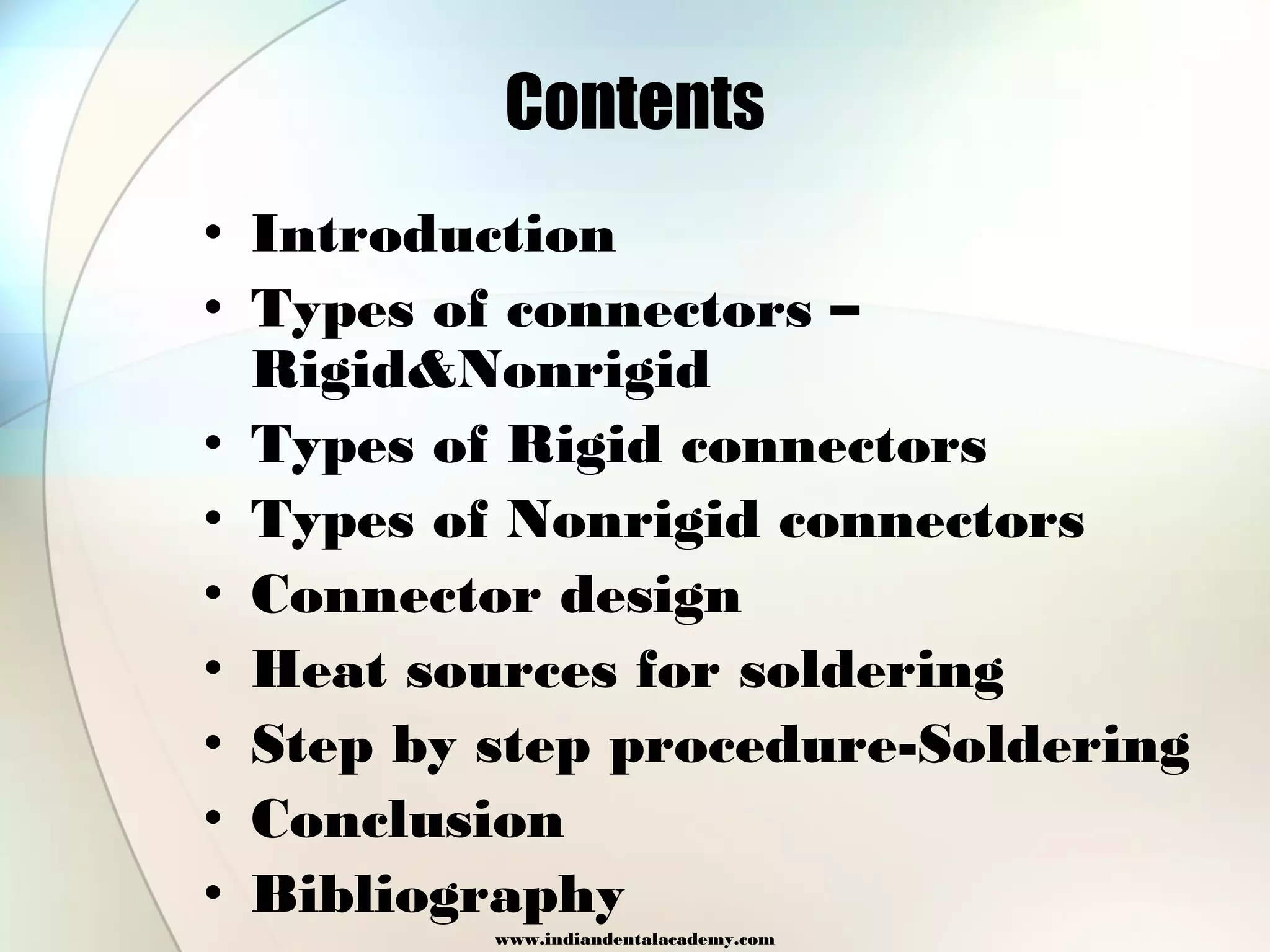 Connectors in fpd / dental continuing education | PPT