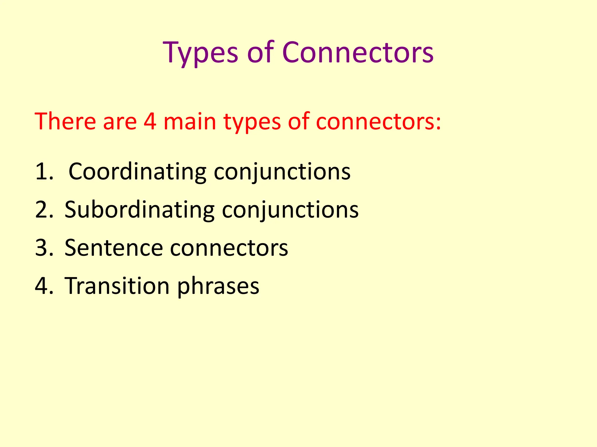 Connectors Resumo.pdf english vocabulary for academic English | PDF