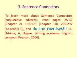 Connectors Resumo.pdf english vocabulary for academic English | PPT