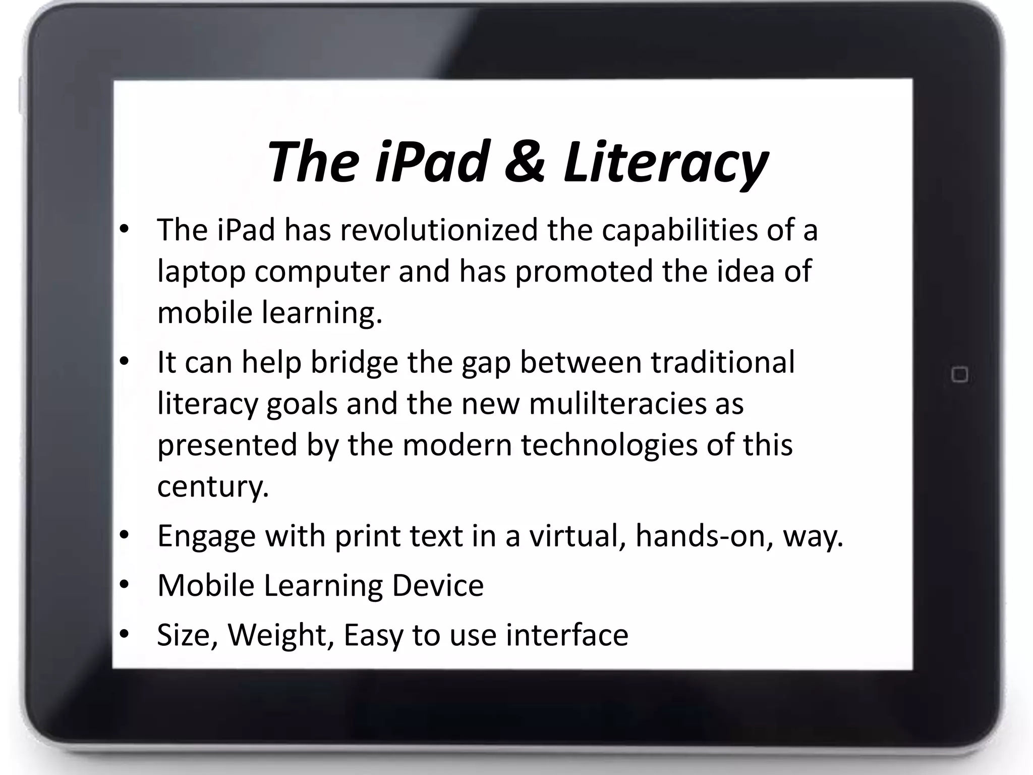 Laura Gleeson Connect Presentation - 21st Century Literacy iPad ...