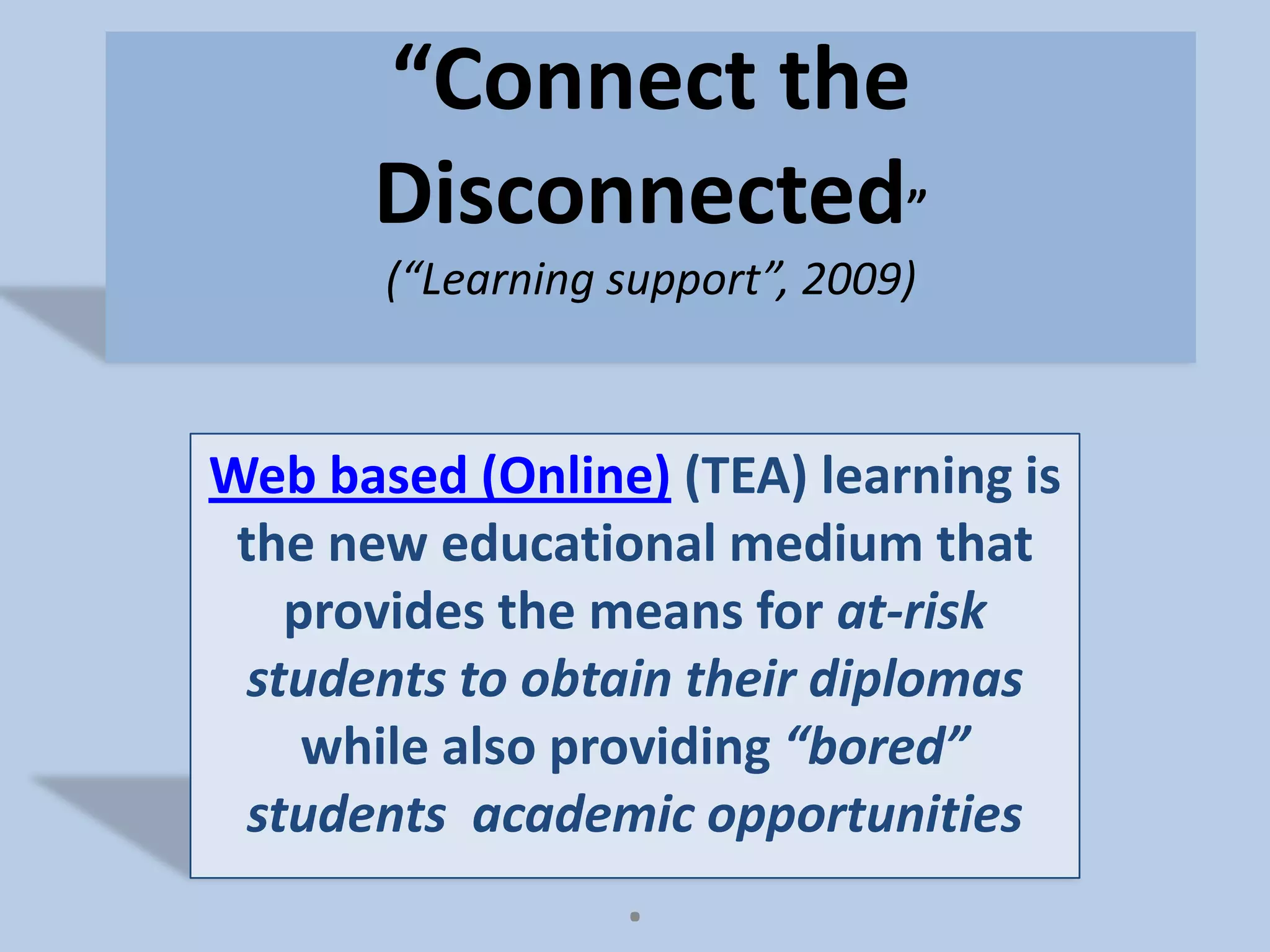 Connect the disconnected | PPT