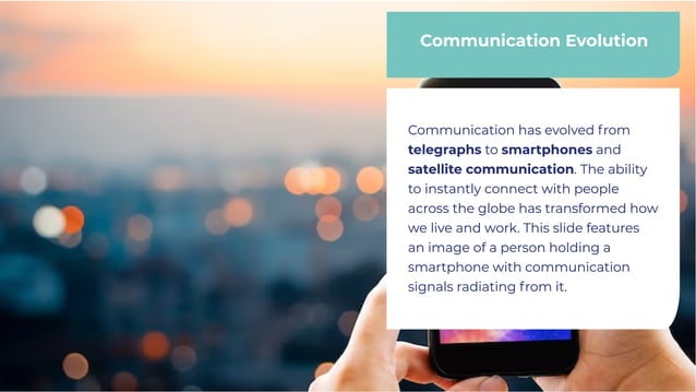 connect the role of means of transport and communication in the process ...