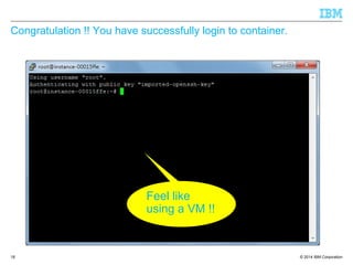 Connect to blumix docker container with putty | PPT