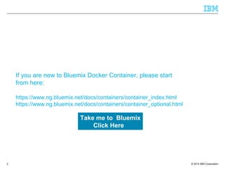 Connect to blumix docker container with putty | PPT