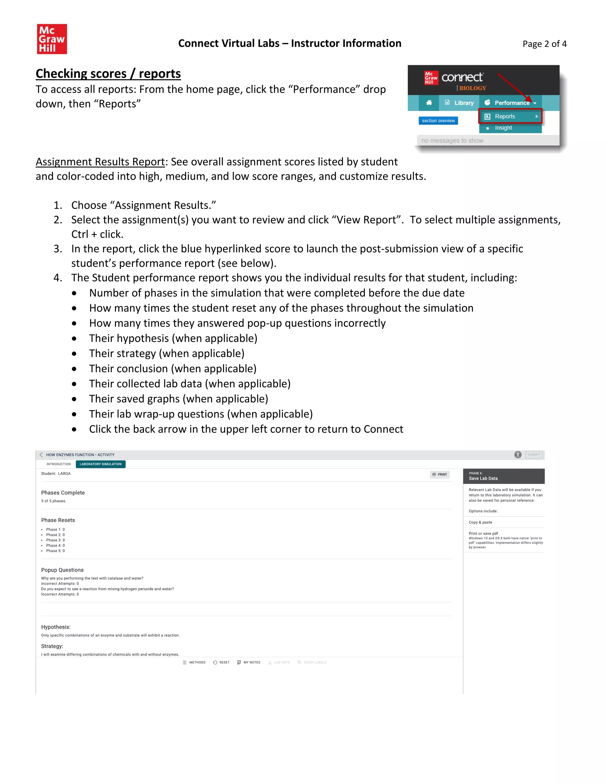 Connect virtual labs instructor | PDF