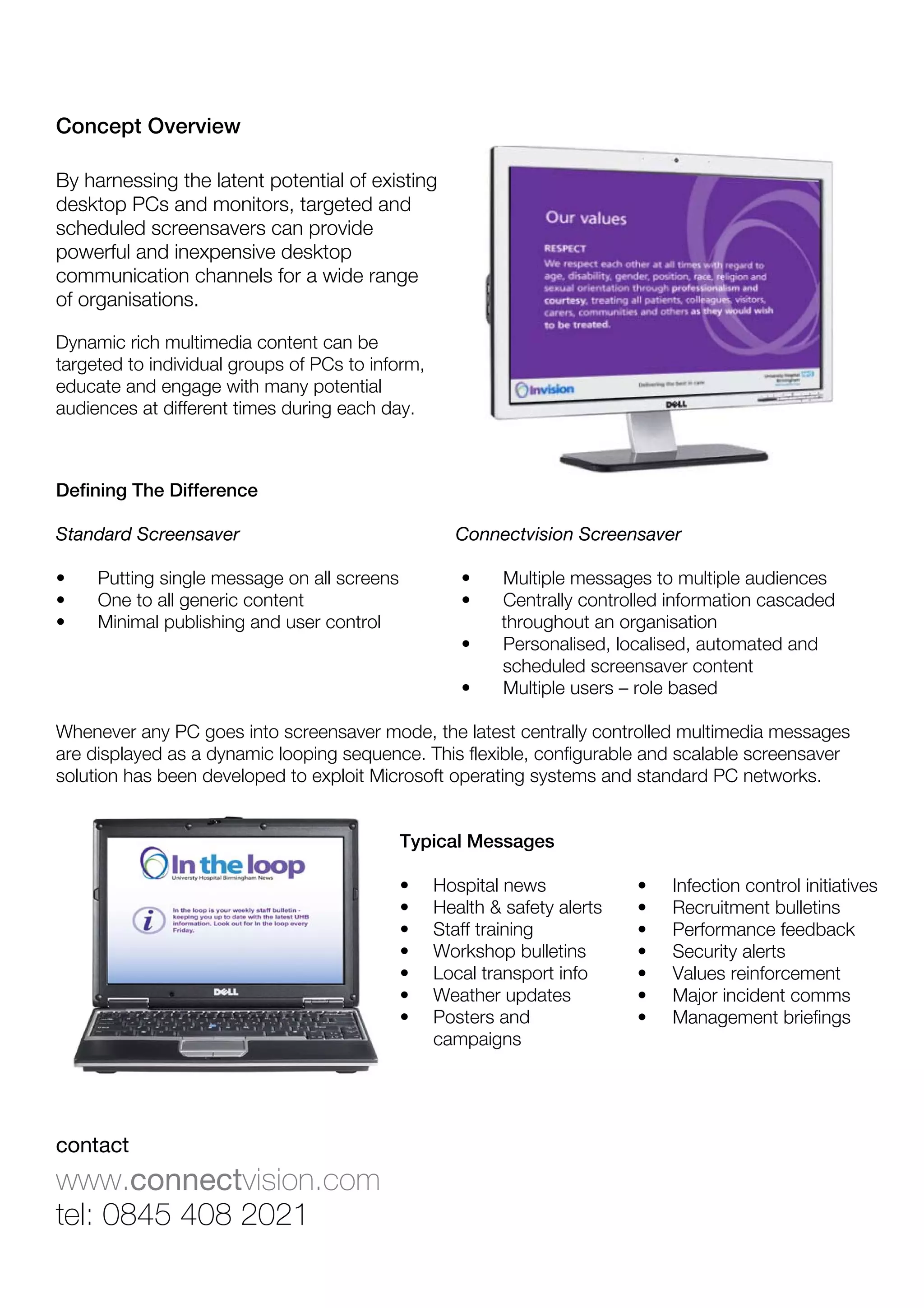 Connectvision Screensaver | PDF