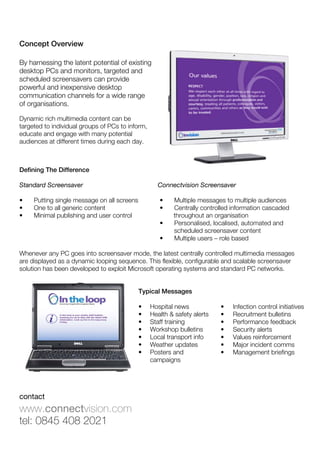 Connectvision Screensaver | PDF