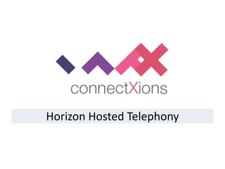 ConnectXions Horizon Hosted Telephony Integration Overview | PPTX