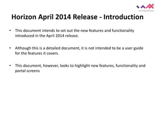 ConnectXions Horizon Hosted Telephony Integration Overview | PPTX