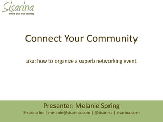 How to: Connect your Community | PPT