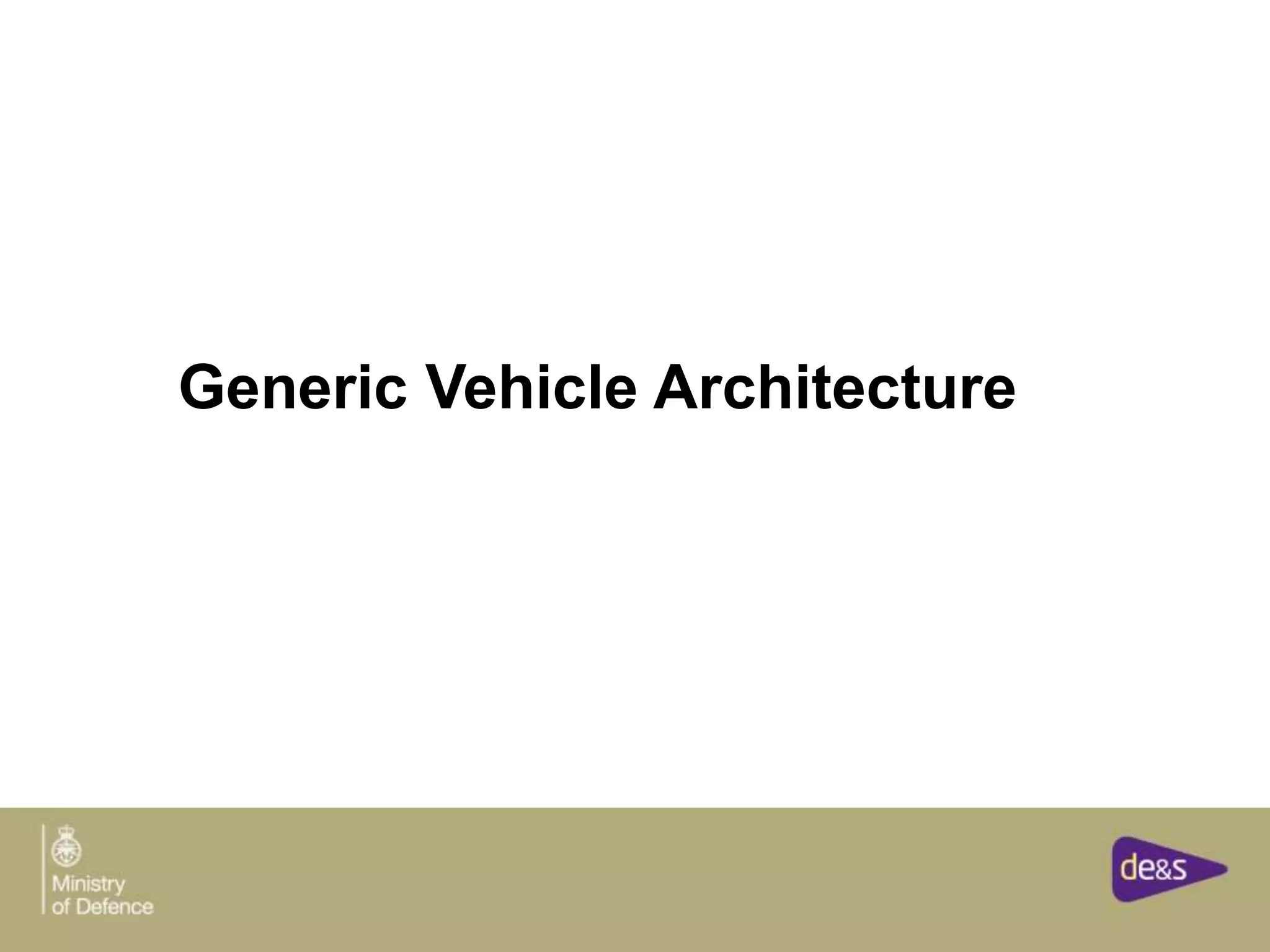 Generic Vehicle Architecture – DDS at the Core. | PPTX