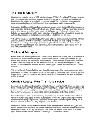 Connie Francis Obituary_ Celebrating Her Life and Legacy.docx | Oldies ...