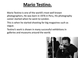 Connie merchant- Mario Testino | PPT