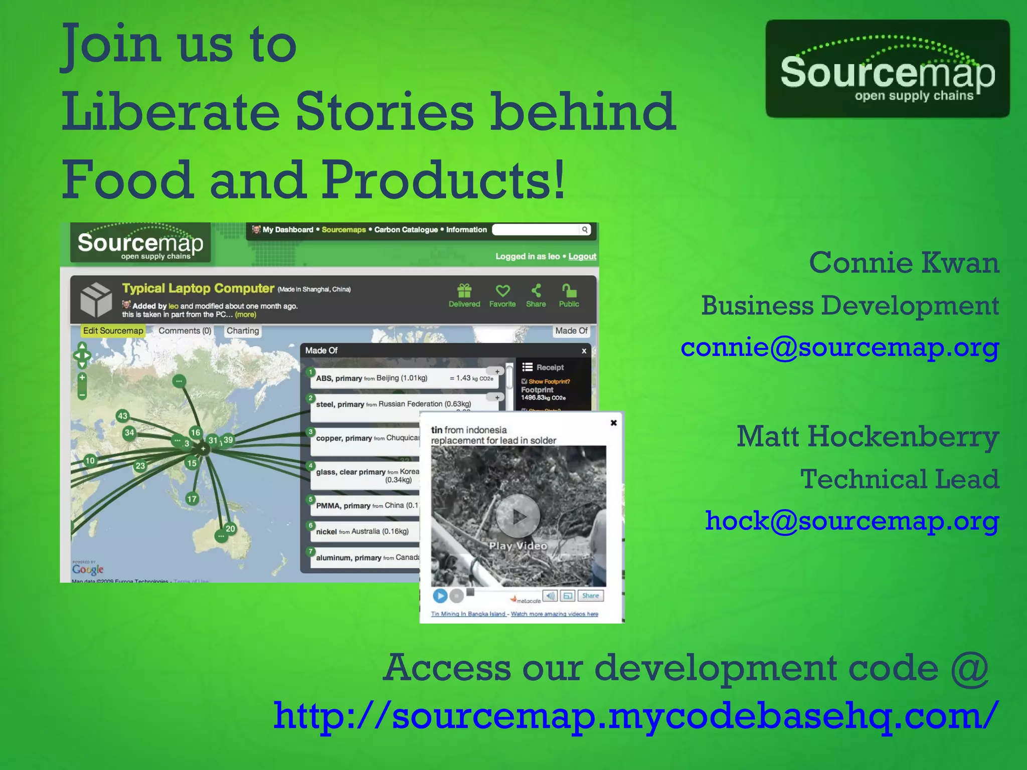 Sourcemap Presentation at Google Tech Talk | PPT