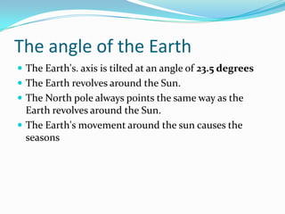 Why do we have seasons\/ | PPT