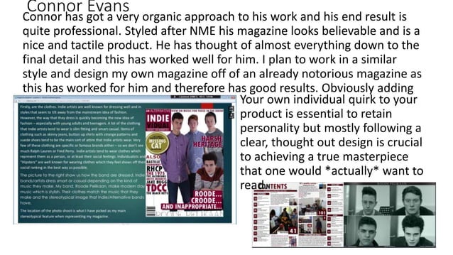 Connor evans analyse | PPTX