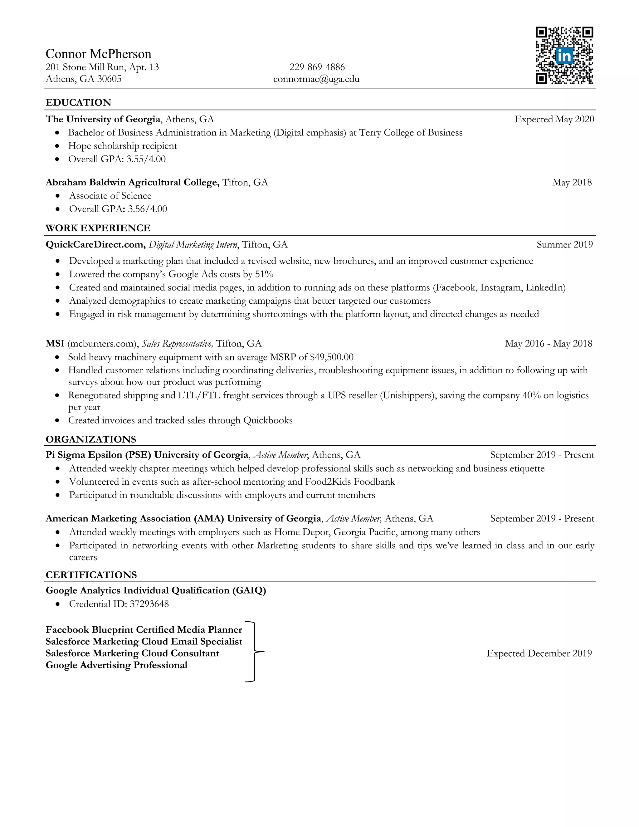 Connor new resume | PDF
