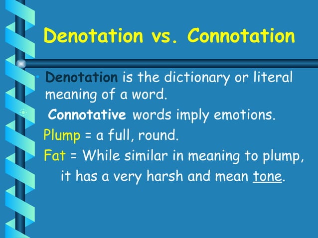 connotation and denotation english grade 4 | PPT