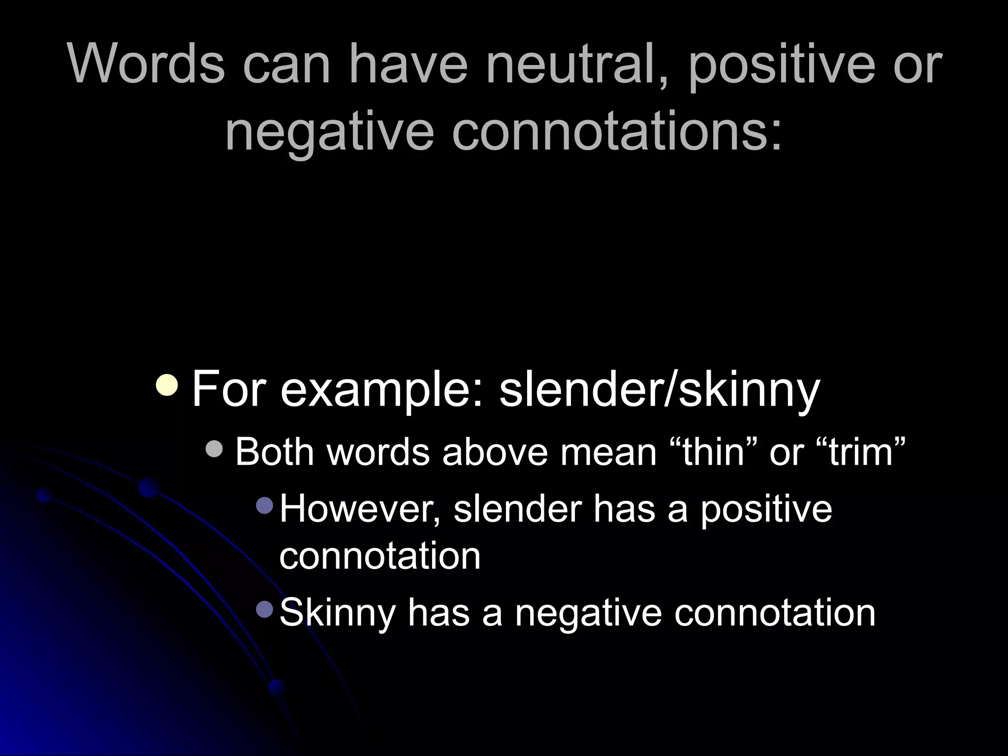 Connotation and denotation | PPT