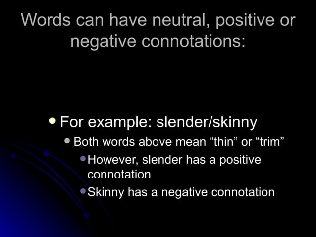Connotation and denotation | PPT