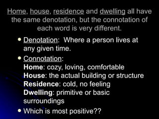 Connotation and denotation | PPT