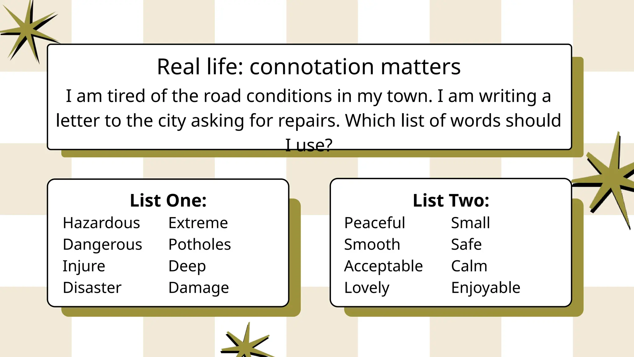 Connotation and Denotation English Lesson Education Presentation in ...