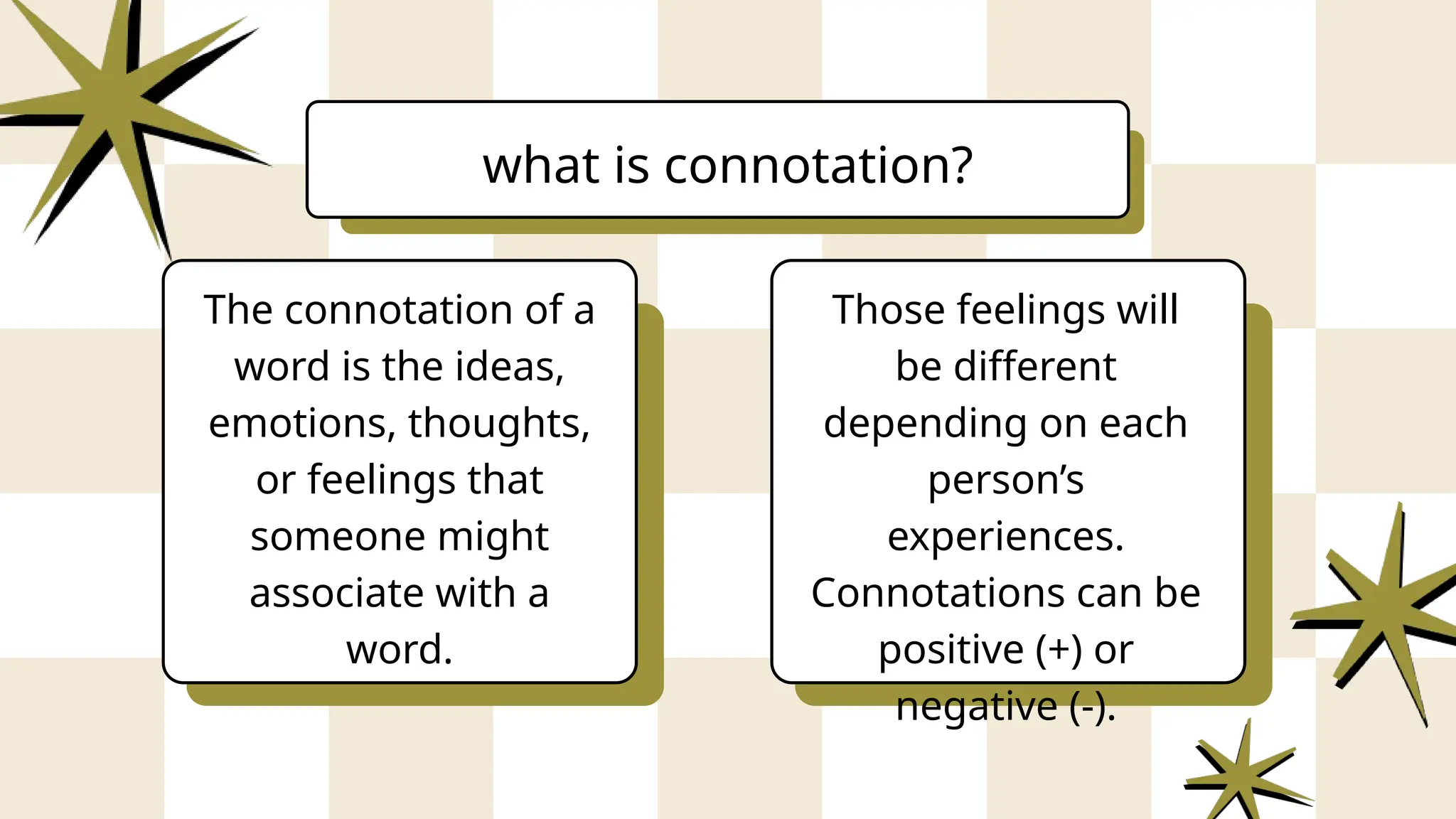 Connotation and Denotation English Lesson Education Presentation in ...