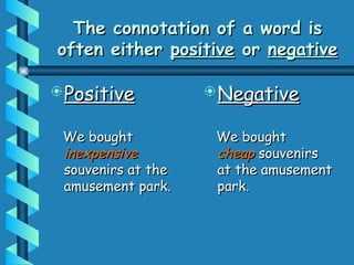connotation and denotation ppt ...