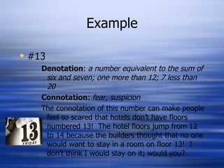 Connotation denotation | PPT