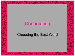 Connotation (mad) | PPT