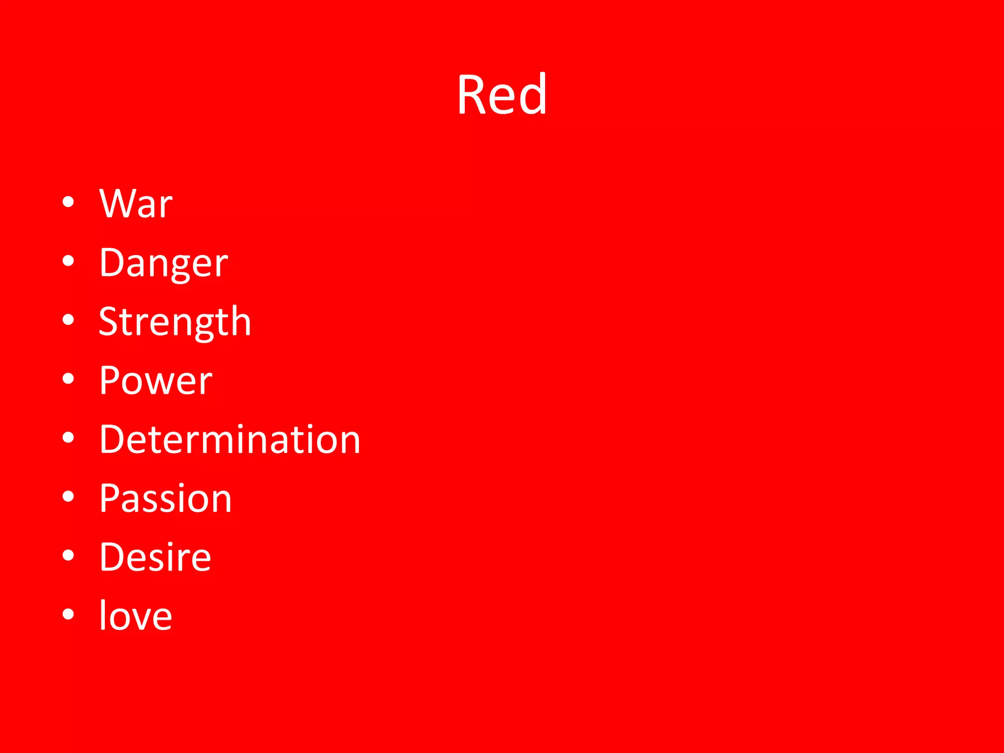 Connotations of colour | PPTX