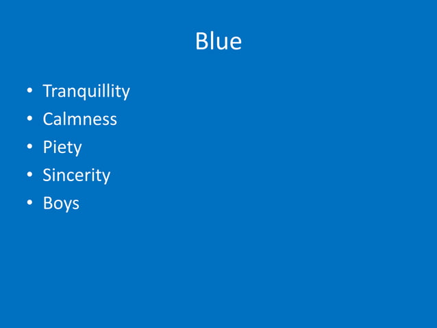 Connotations of colour | PPTX