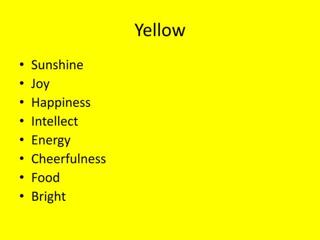 Connotations of colour | PPTX