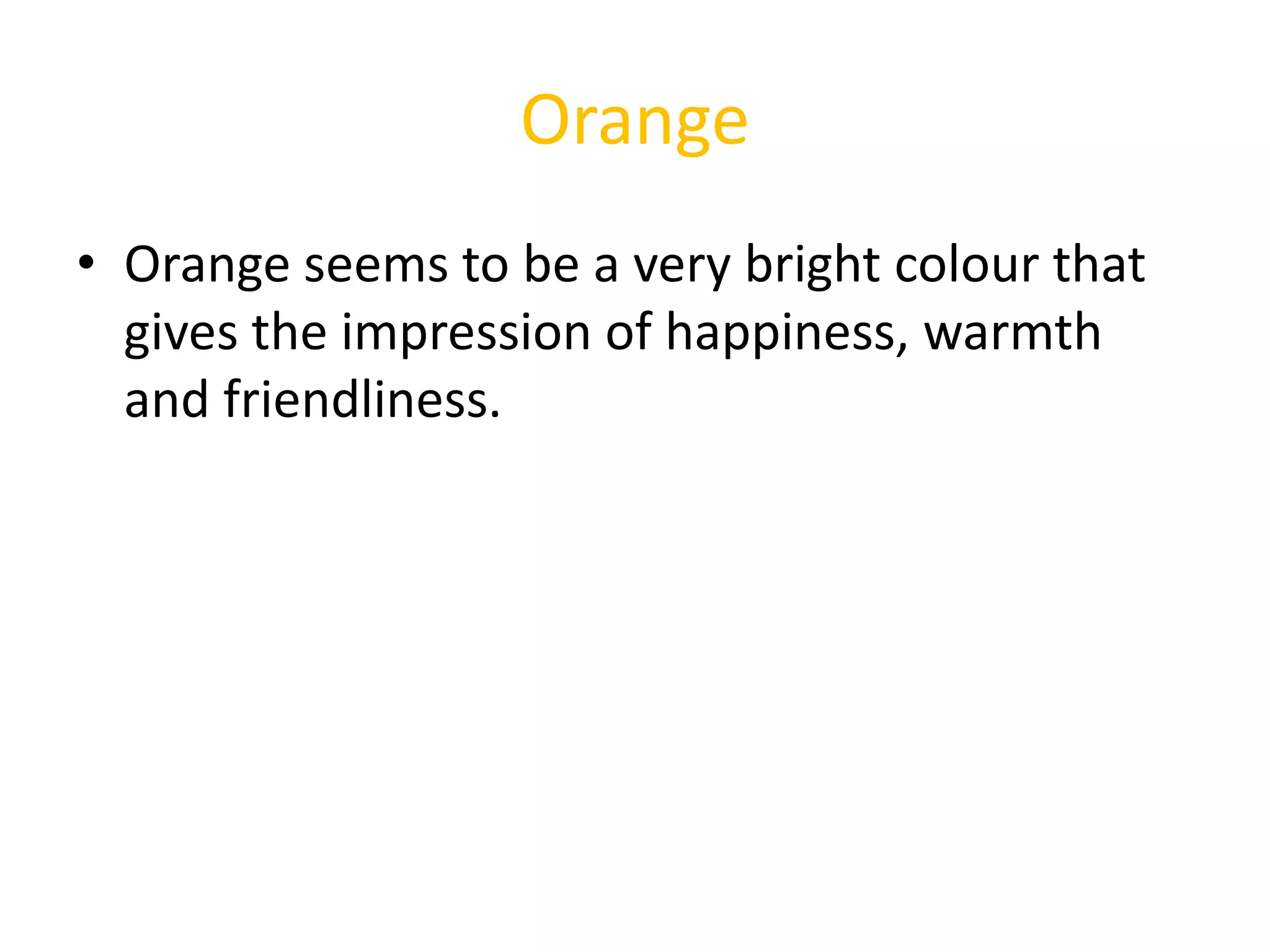 Connotations of colour | PPTX