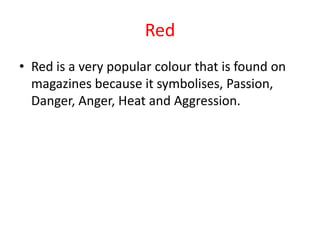 Connotations of colour | PPTX