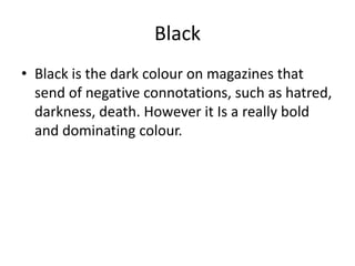 Connotations of colour | PPTX