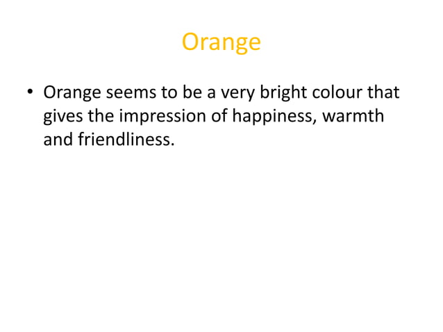 Connotations of colour | PPT