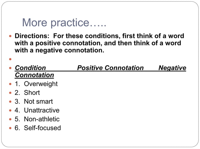 connotation_versus_denotation Slide show | PPT