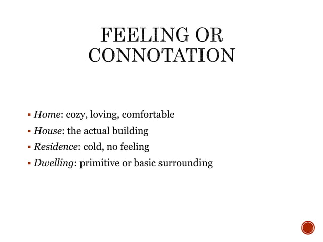 Connotation vs. denotation | PPT