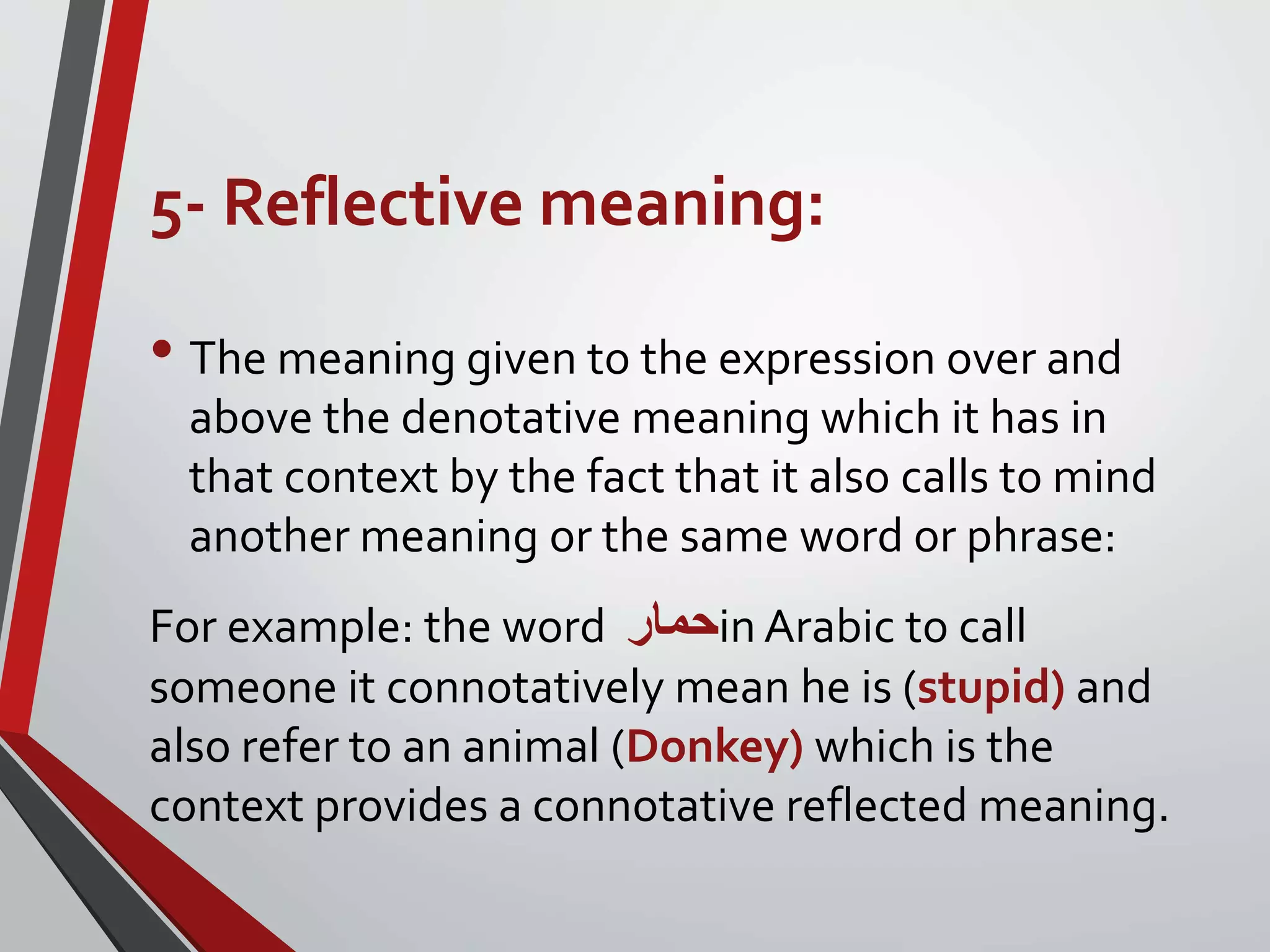 Connotative and Denotative Meaning and Translation Issues | PPTX